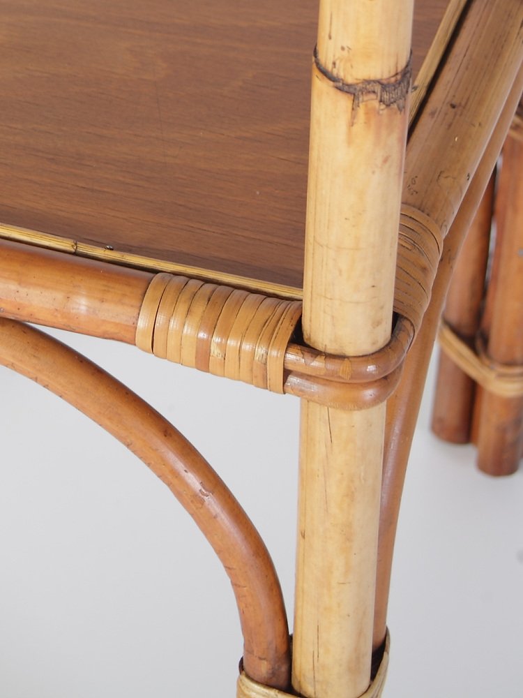 Rattan Console Table, 1930s for sale at Pamono