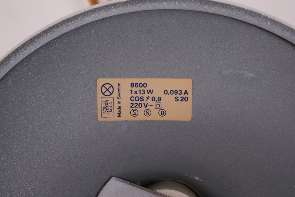 Space Ace Tube Table Lamp by Anders Pehrson for Ateljé Lyktan, 1975 for ...