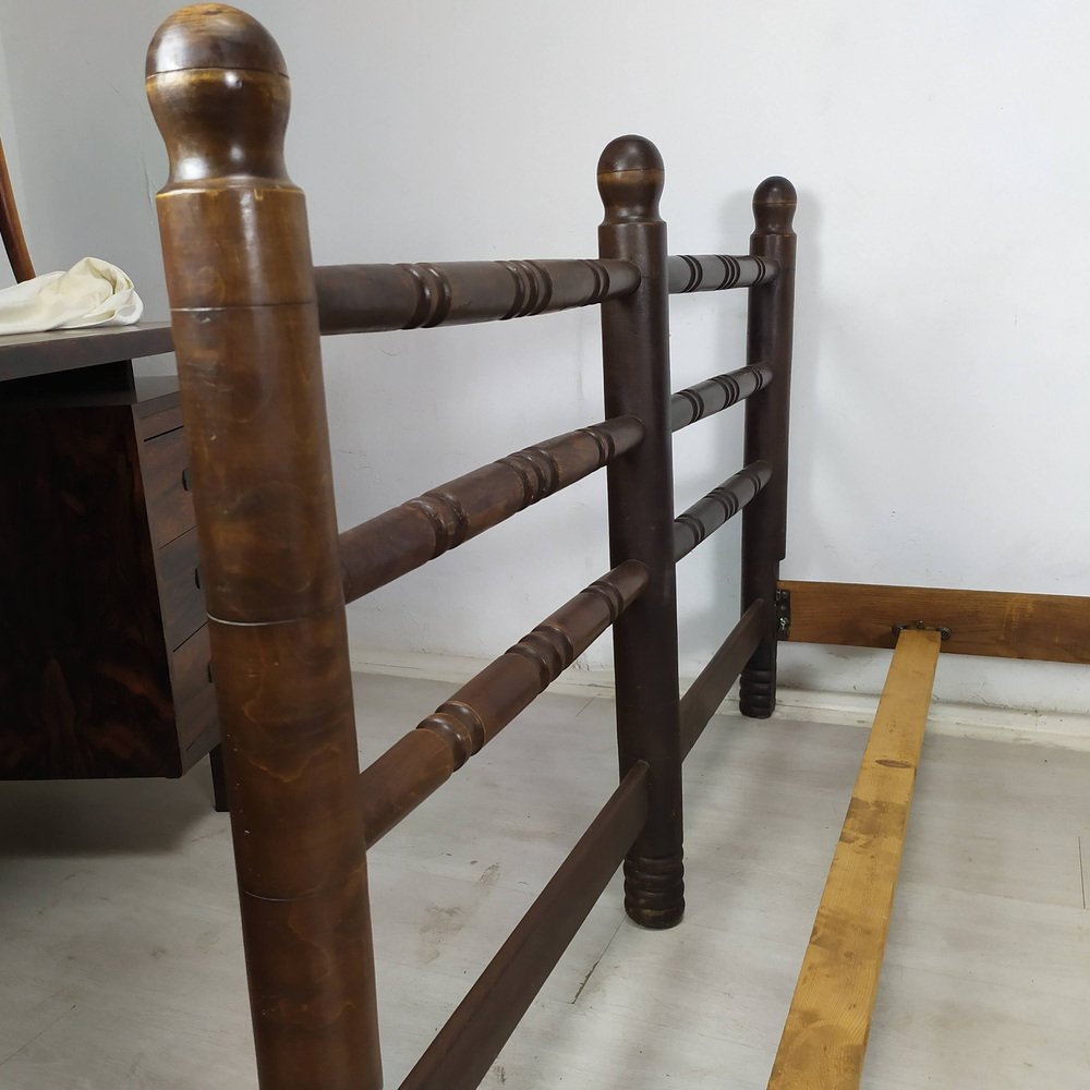 Brutalist Bed Frame by Charles Dudouyt, 1940s for sale at Pamono