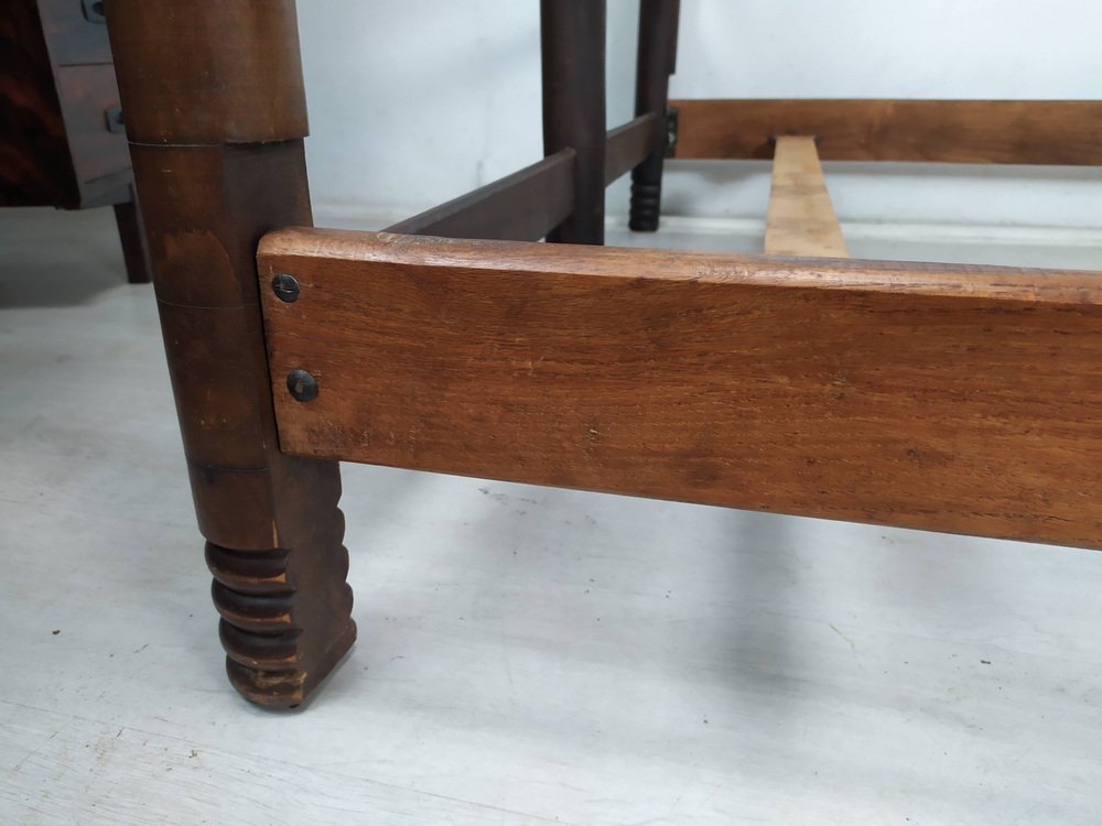 Brutalist Bed Frame by Charles Dudouyt, 1940s for sale at Pamono