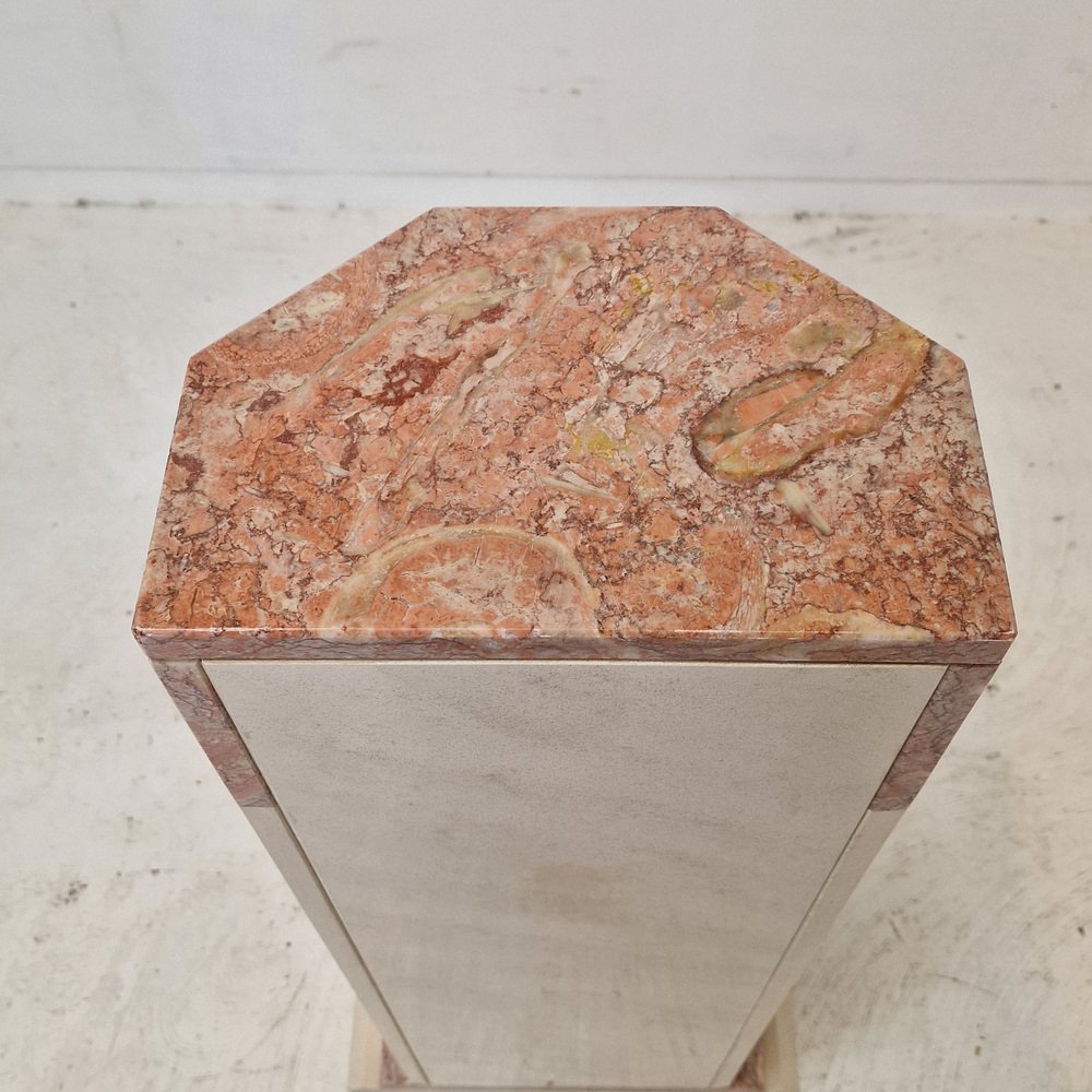 Italian Marble Pedestal, 1980s for sale at Pamono