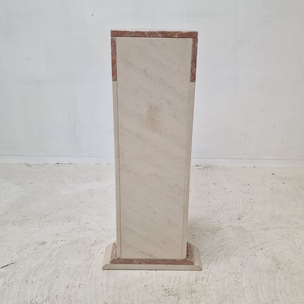 Italian Marble Pedestal, 1980s for sale at Pamono