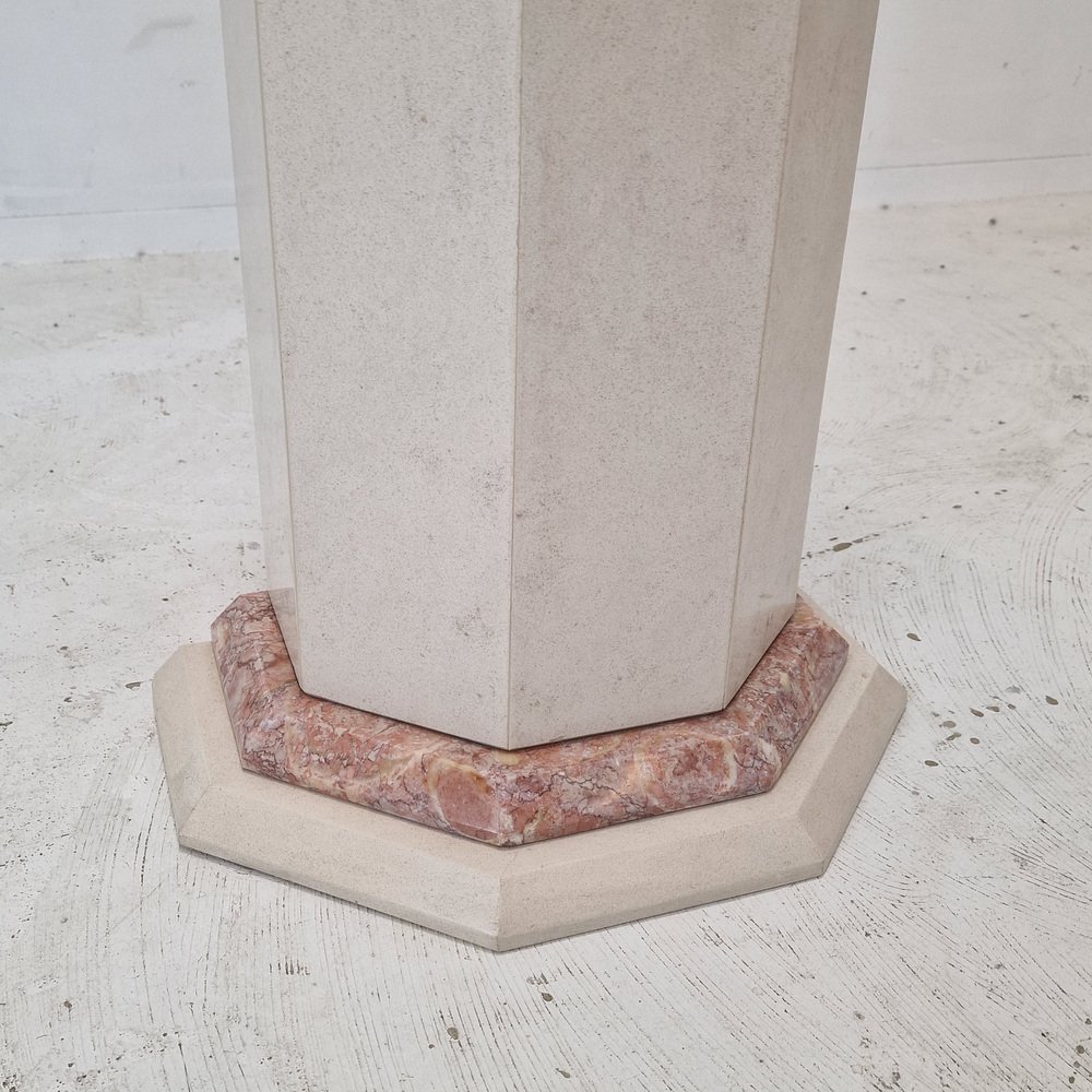 Italian Marble Pedestal, 1980s for sale at Pamono