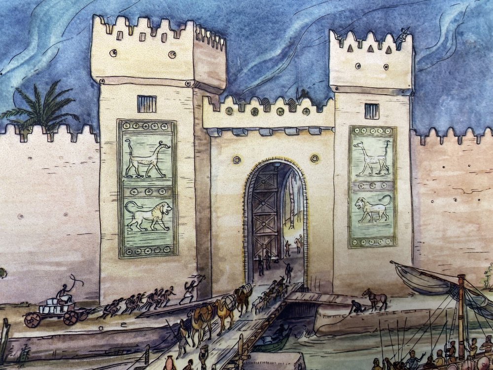 Vintage School Wall Card Print Live in Babylon Posters for sale at Pamono