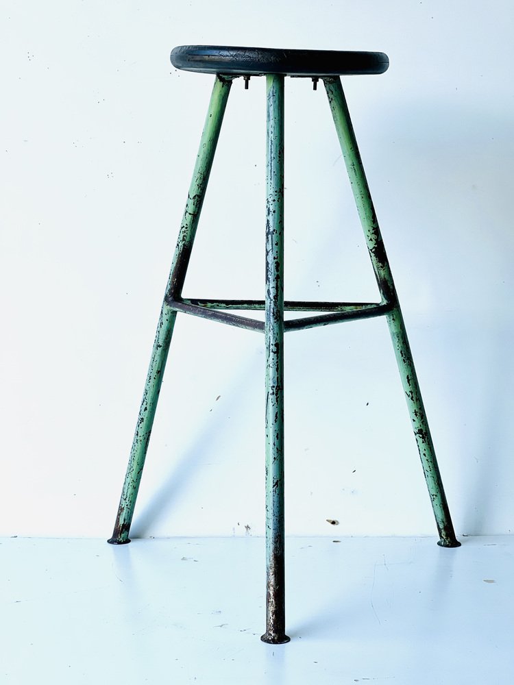 Vintage Industrial Stool, 1960s for sale at Pamono