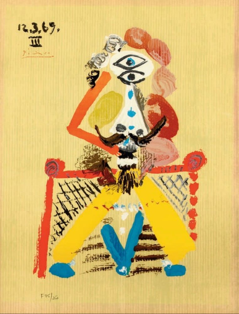 Picasso, Dali, Miro Exhibition Poster, 1989 for sale at Pamono