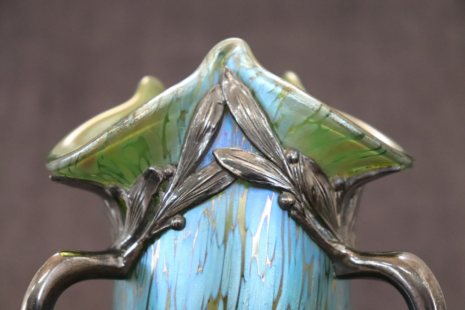 Art Nouveau Vase by Moritz Hacker and Johann Loetz Witwe, 1900s for ...