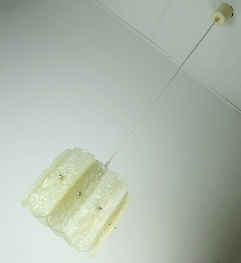 Mid-Century Pendant Light with 12 Acrylic Discs, 1960s for sale at Pamono