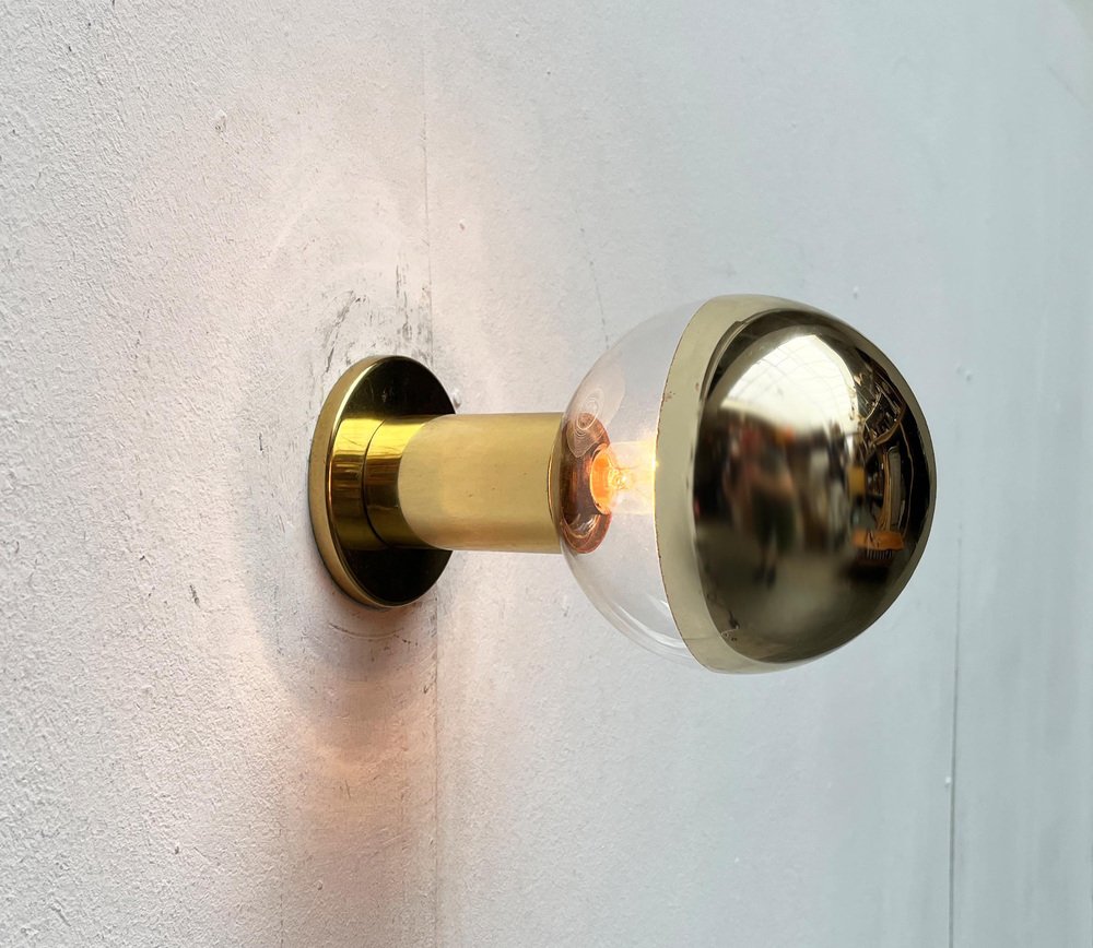 Deutsche Vintage Space Age Deckenlampe aus Messing von Motoko Ishii für ...