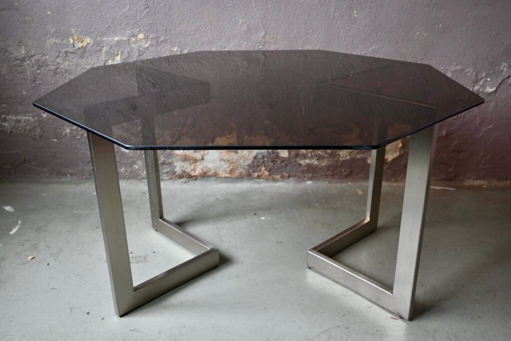 Vintage Octagonal Table, 1980s for sale at Pamono