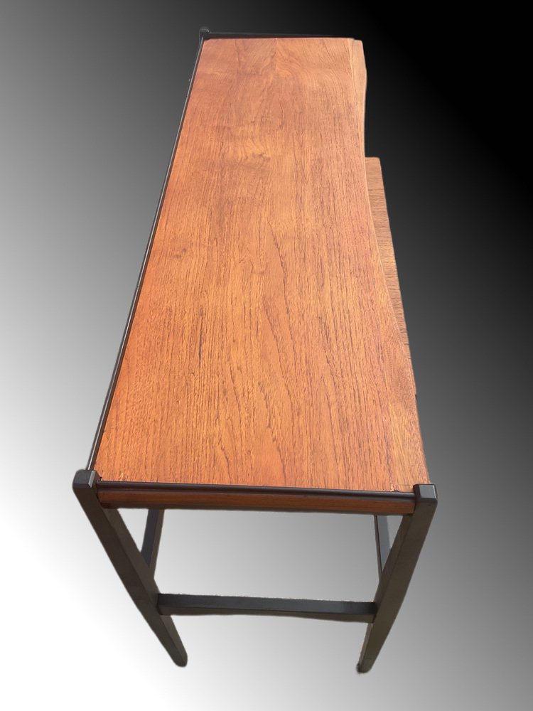 Teak & Ebonised Metal Two-Tier Console Table from Heals for sale at Pamono