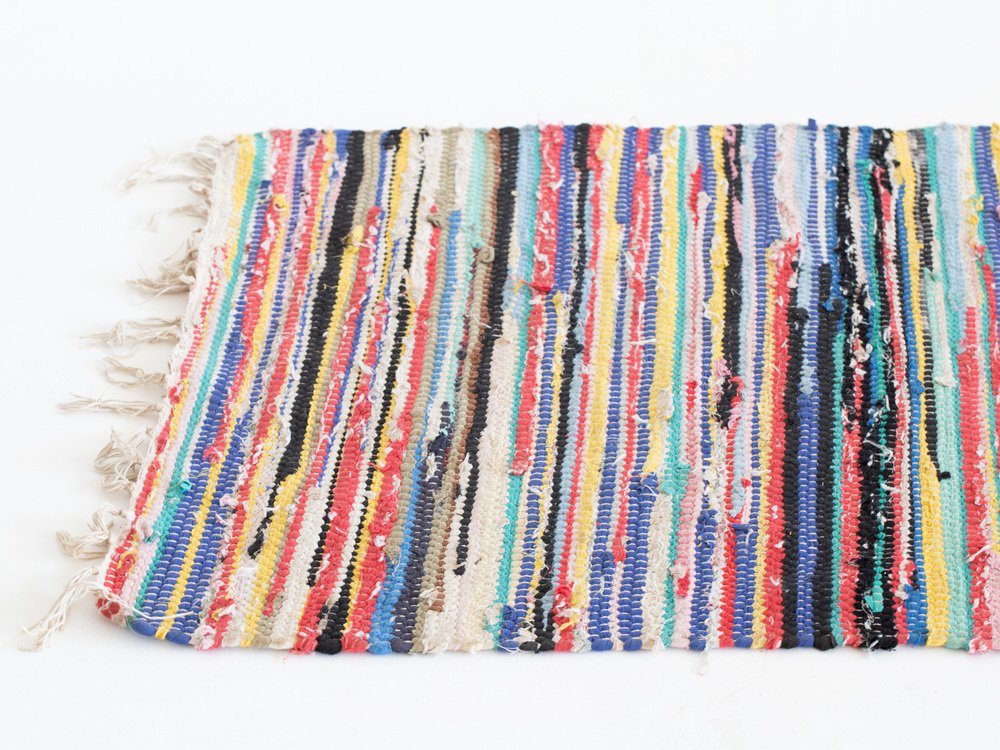 Mid-Century Swedish Rag Rug, 1950s for sale at Pamono