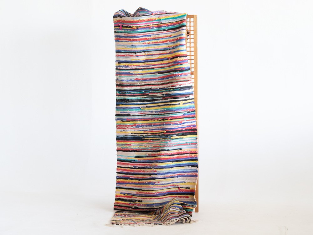 Mid-Century Swedish Rag Rug, 1950s for sale at Pamono