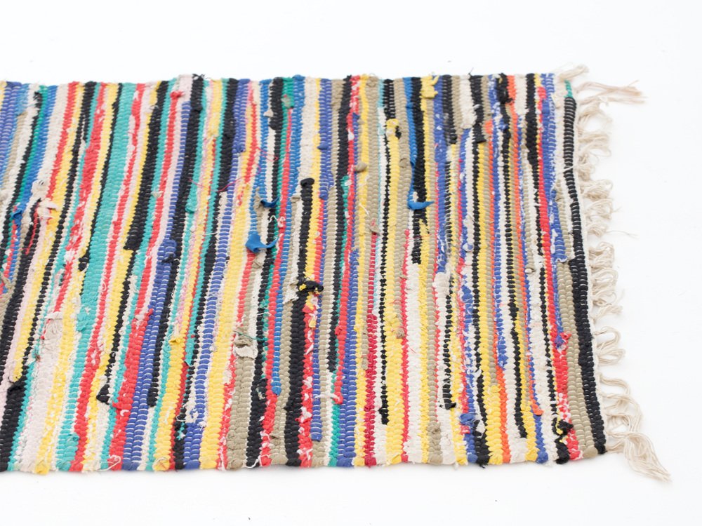 Mid-Century Swedish Rag Rug, 1950s for sale at Pamono