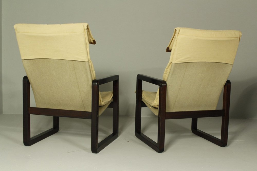 Knut & Marianne Hagberg zugeschriebene Armlehnstühle für Ikea, 1980er ...