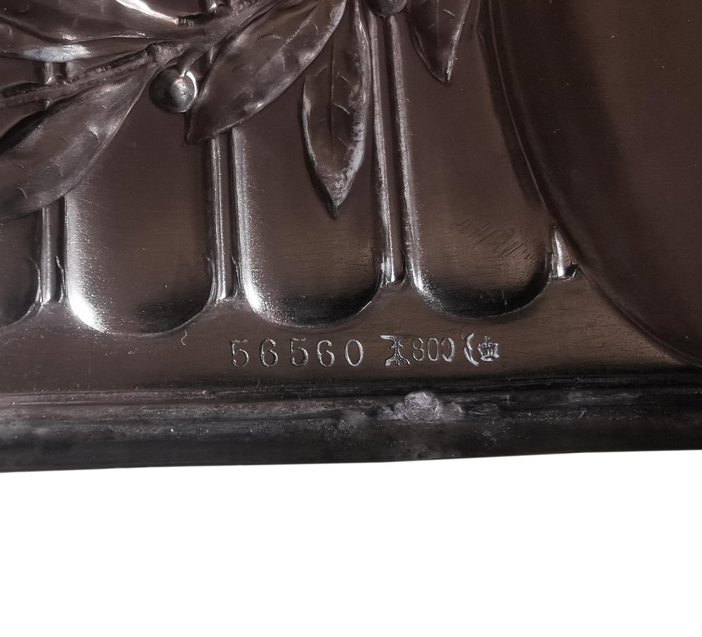 Art Nouveau Silver Jardinière in Navette Form from Koch & Bergfeld ...