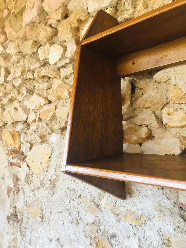 Mid-Century Two-Tier, Wall Mount Shelf for sale at Pamono