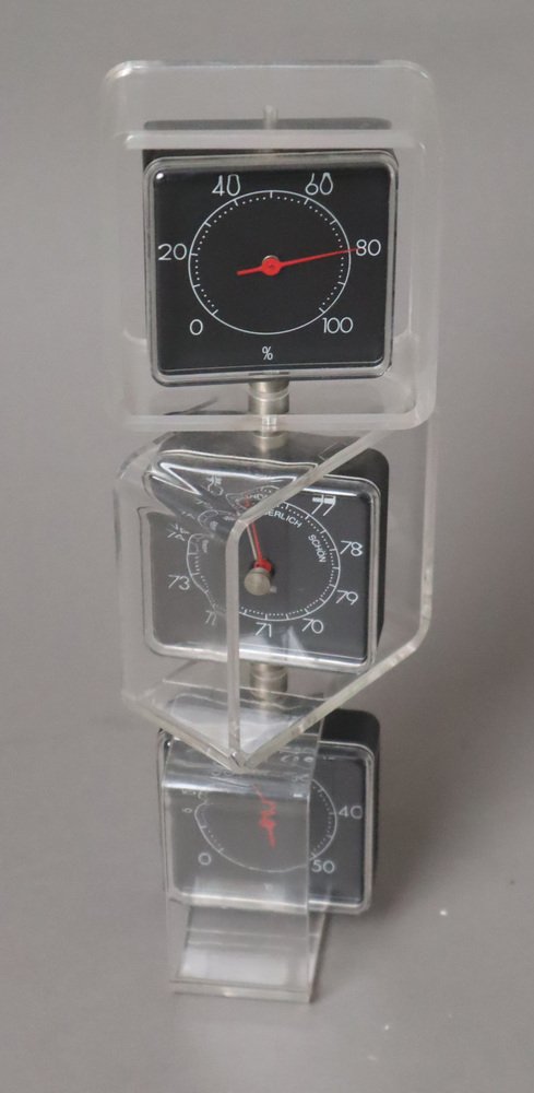 Vintage Weather Station in Acrylic Glass from Barigo, 1980s for sale at ...