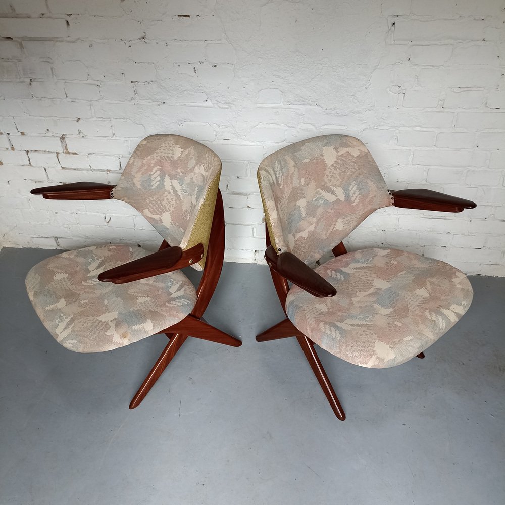 Pelican Armchairs attributed to Louis Van Teeffelen for Awa ...