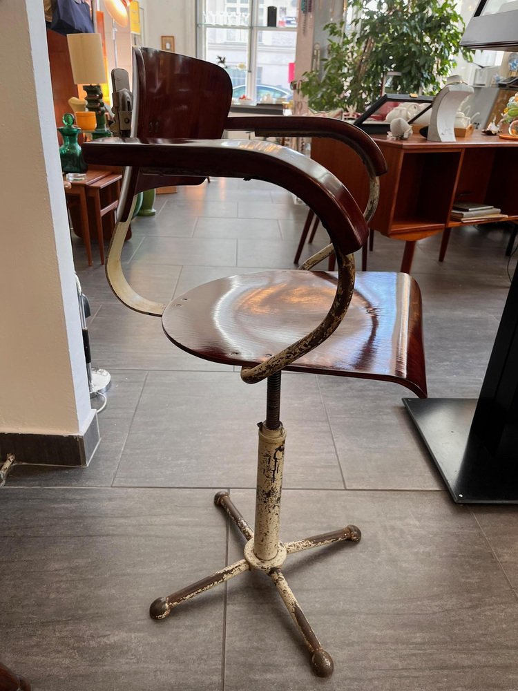 Industrial Swivel Chair from Blaha, 1950s for sale at Pamono