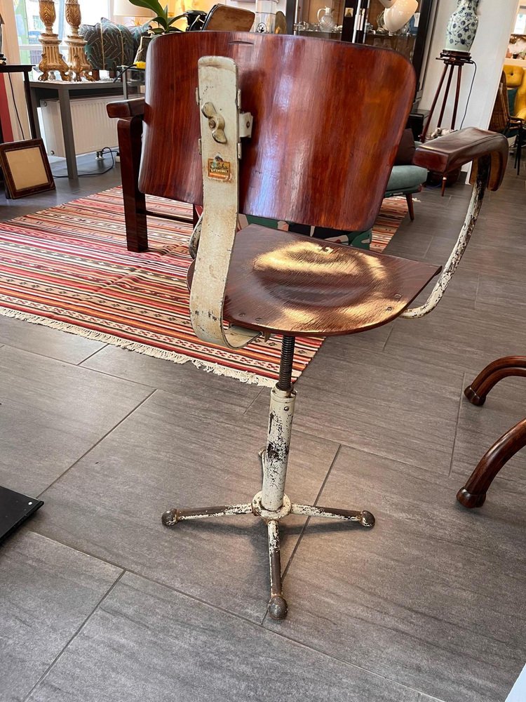 Industrial Swivel Chair from Blaha, 1950s for sale at Pamono