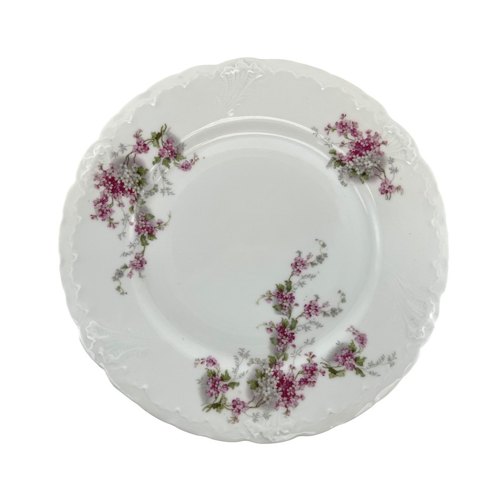 Platform Plates in German Porcelain, 1890s, Set of 6 for sale at Pamono