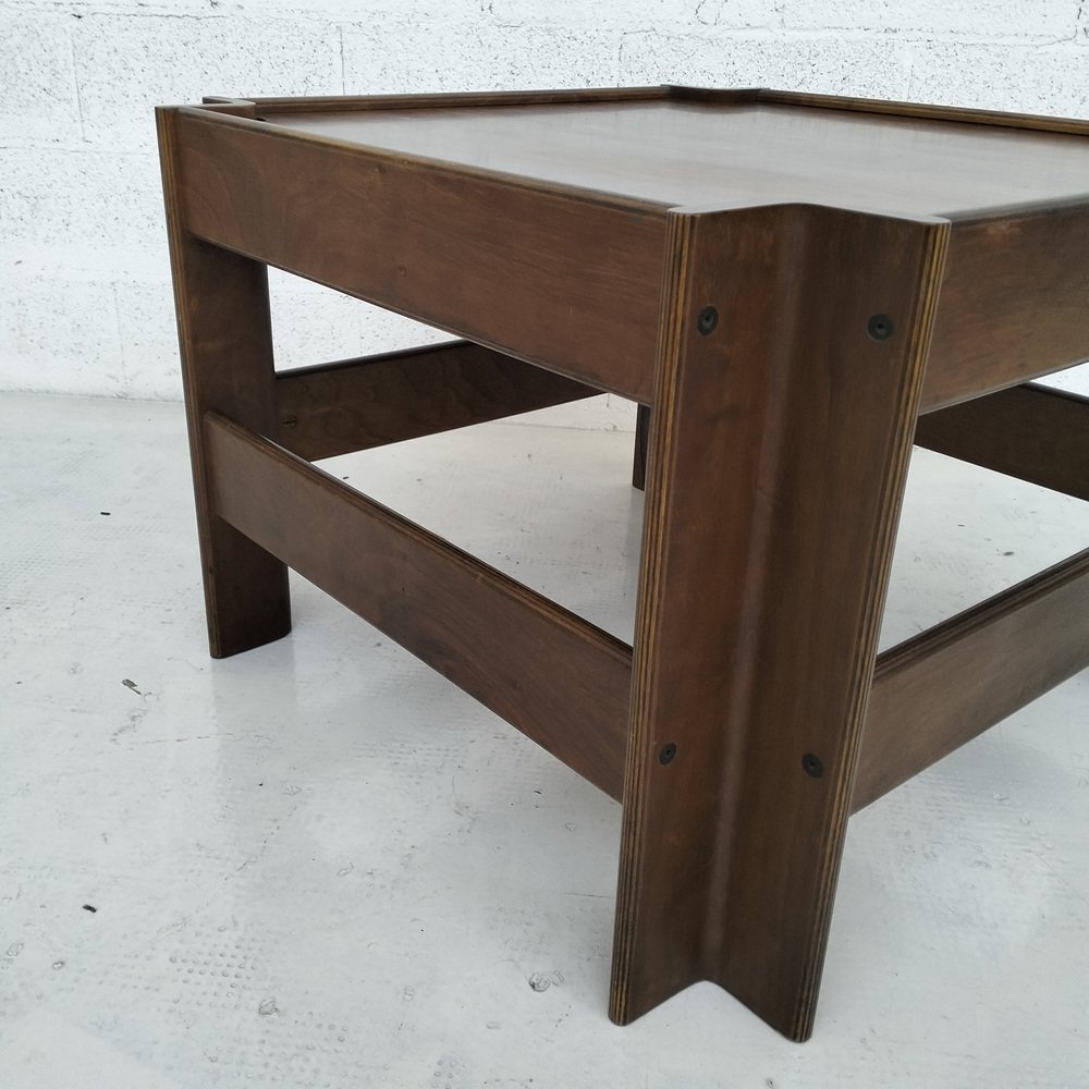 Wooden Zelda Side Table attributed to Sergio Asti for Poltronova, 1960s for sale at Pamono