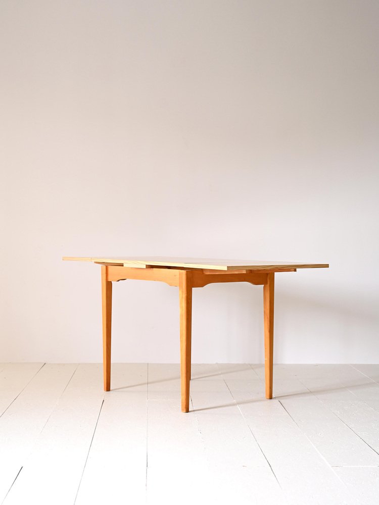 Square Extendable Table in Formica, 1960s for sale at Pamono