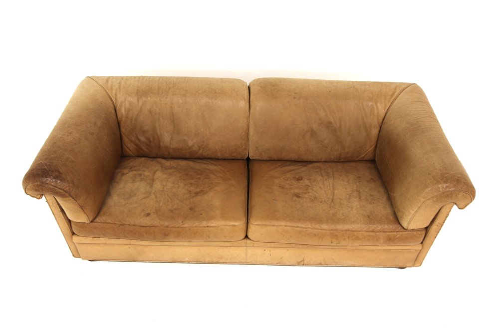 Scandinavian Remo Leather Sofa, Dux, Sweden, 1960s for sale at Pamono