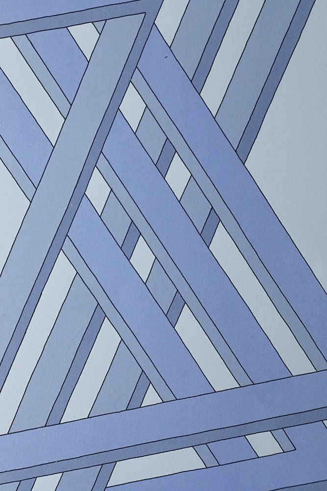 Oscar Reutersvärd, Impossible Figures, Perspective Japonaise n. 331, Litografia a colori su ...