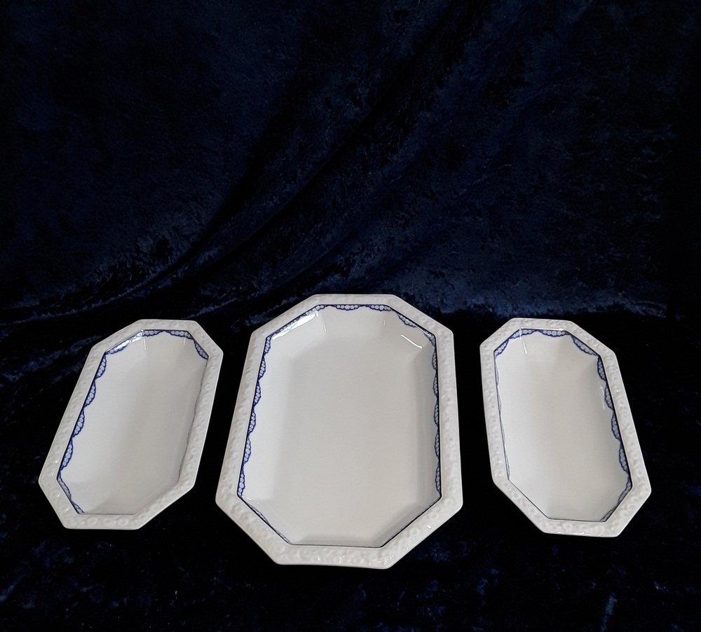 Rectangular Serving Bowls Maria Series with Blue Decoration by ...