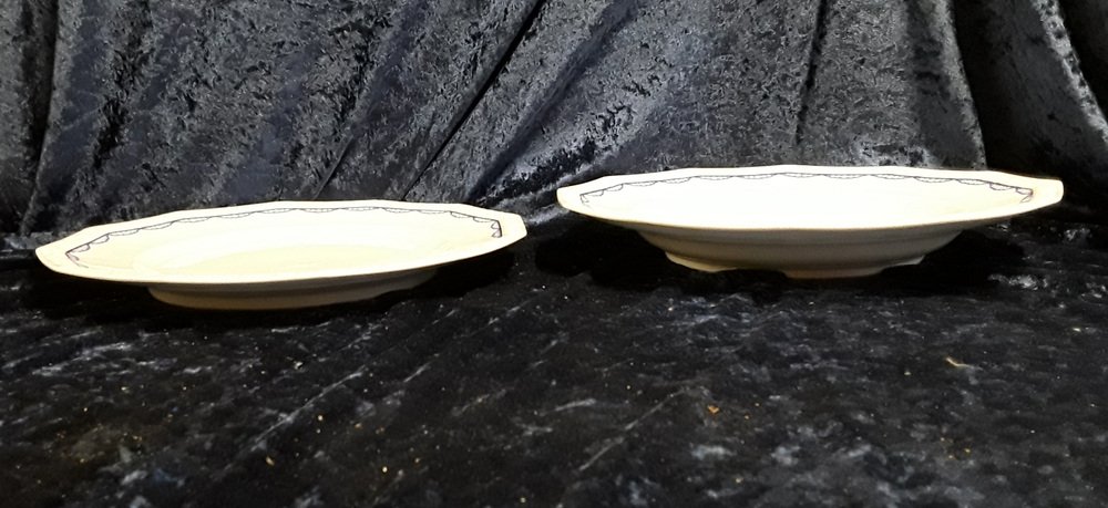 Shallow and Deep Serving Bowls Maria Series with Blue Decoration by ...