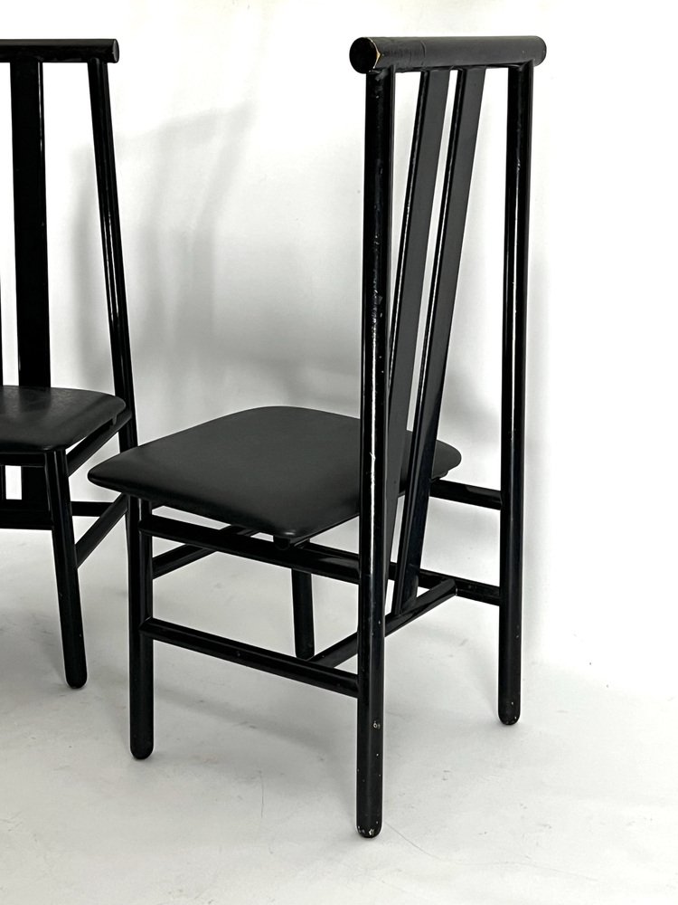 Mid-Century Zea Dining Chairs by Annig Sarian for T70, Italy, 1980s ...