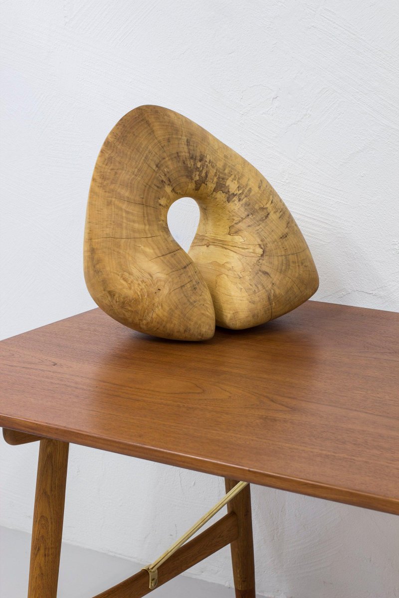 Danish Free Form Sculpture in Maple for sale at Pamono