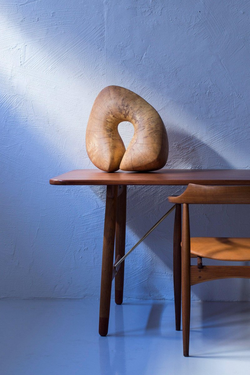 Danish Free Form Sculpture in Maple for sale at Pamono