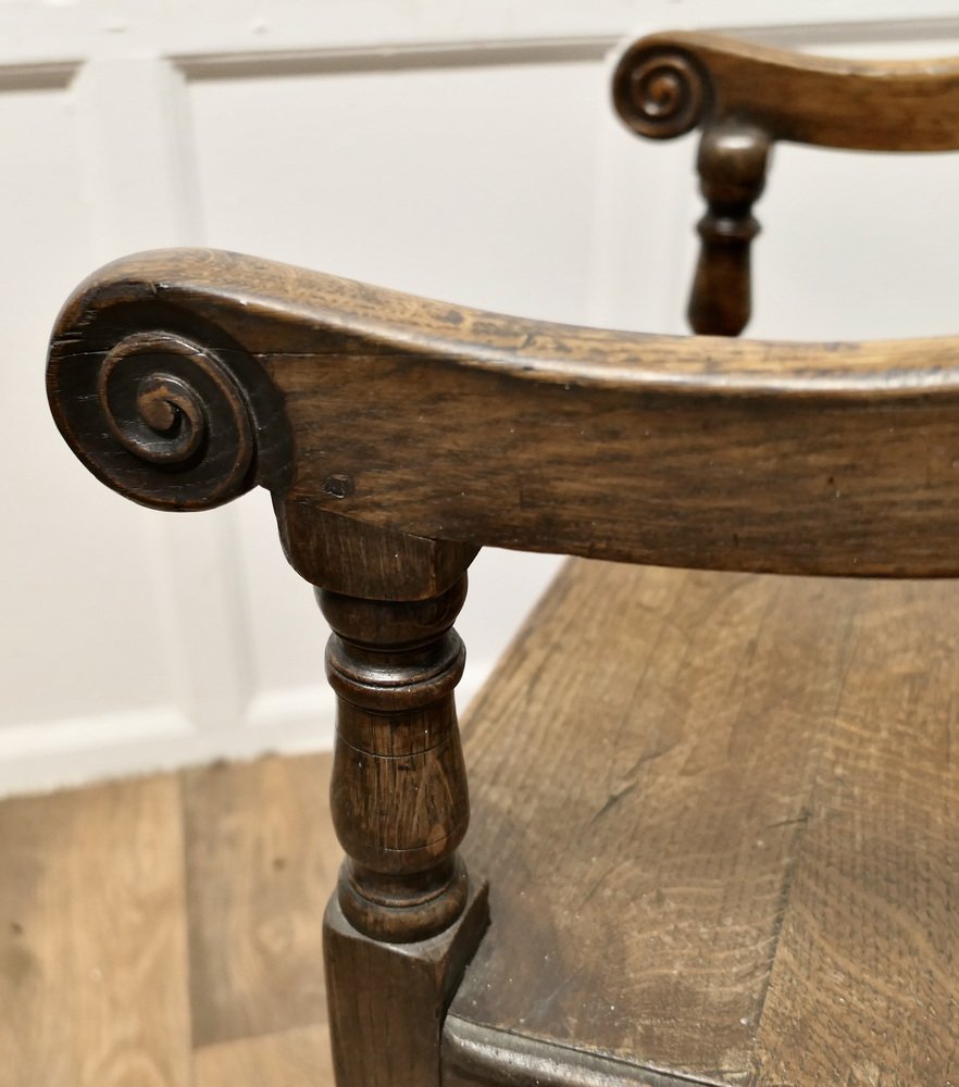 Antique Carved Oak Celtic Wainscot Chair, 1700s for sale at Pamono