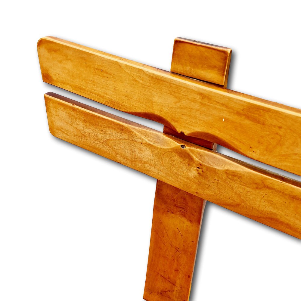 Skandinavische Freiformbank aus Birke, 1950er bei Pamono kaufen