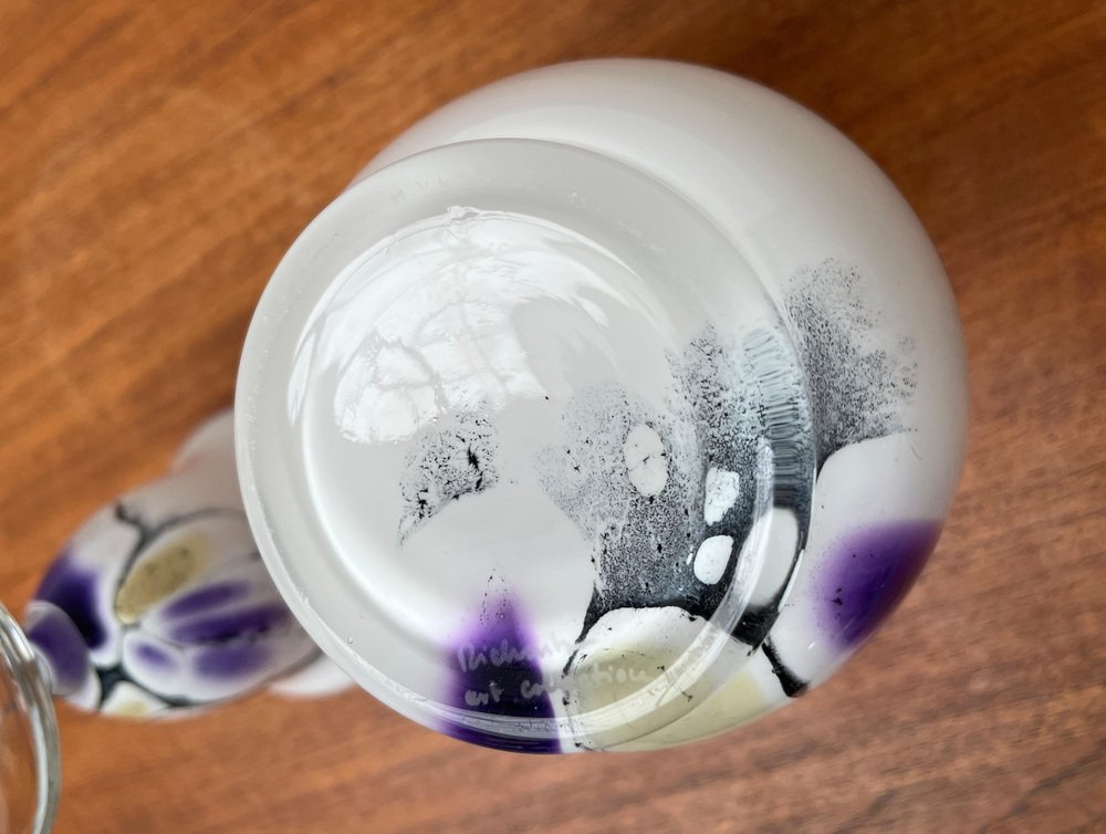 Vintage German Glass Vase and Goblet by Hans Jürgen Richartz for ...