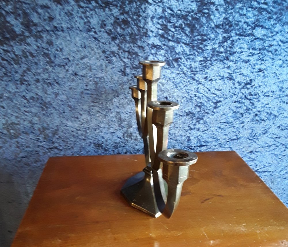 Vintage German Art Deco Candleholder, 1930s for sale at Pamono
