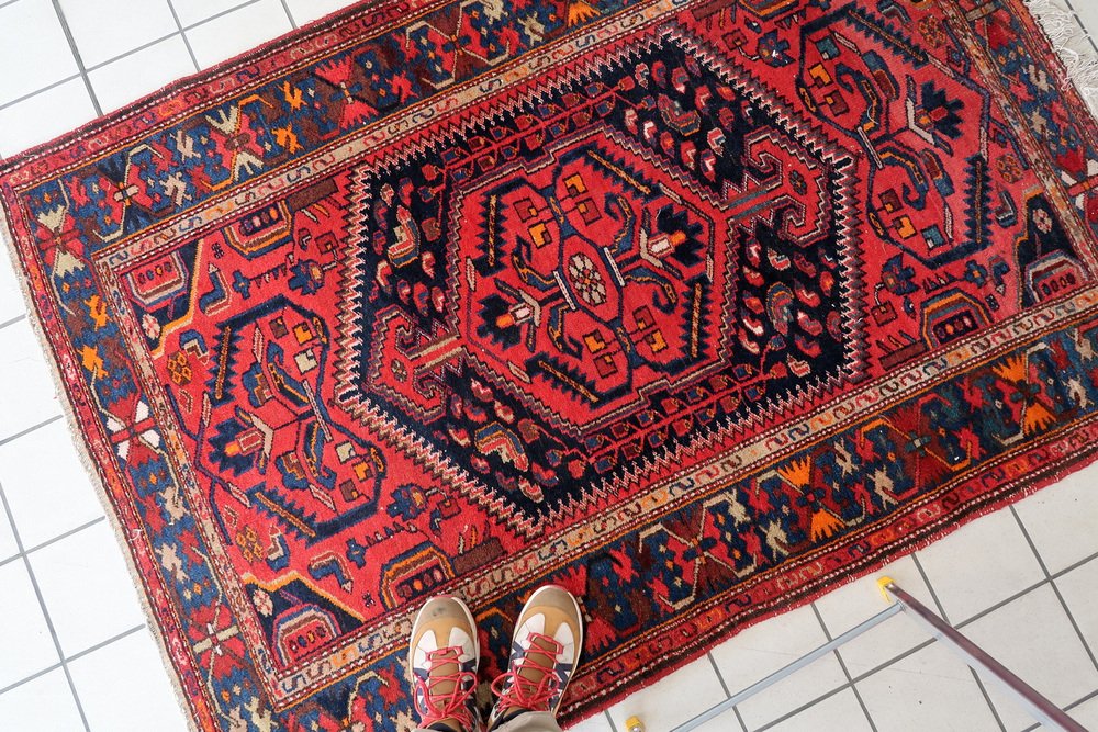 Vintage Middle Eastern Hamadan Rug, 1960s for sale at Pamono