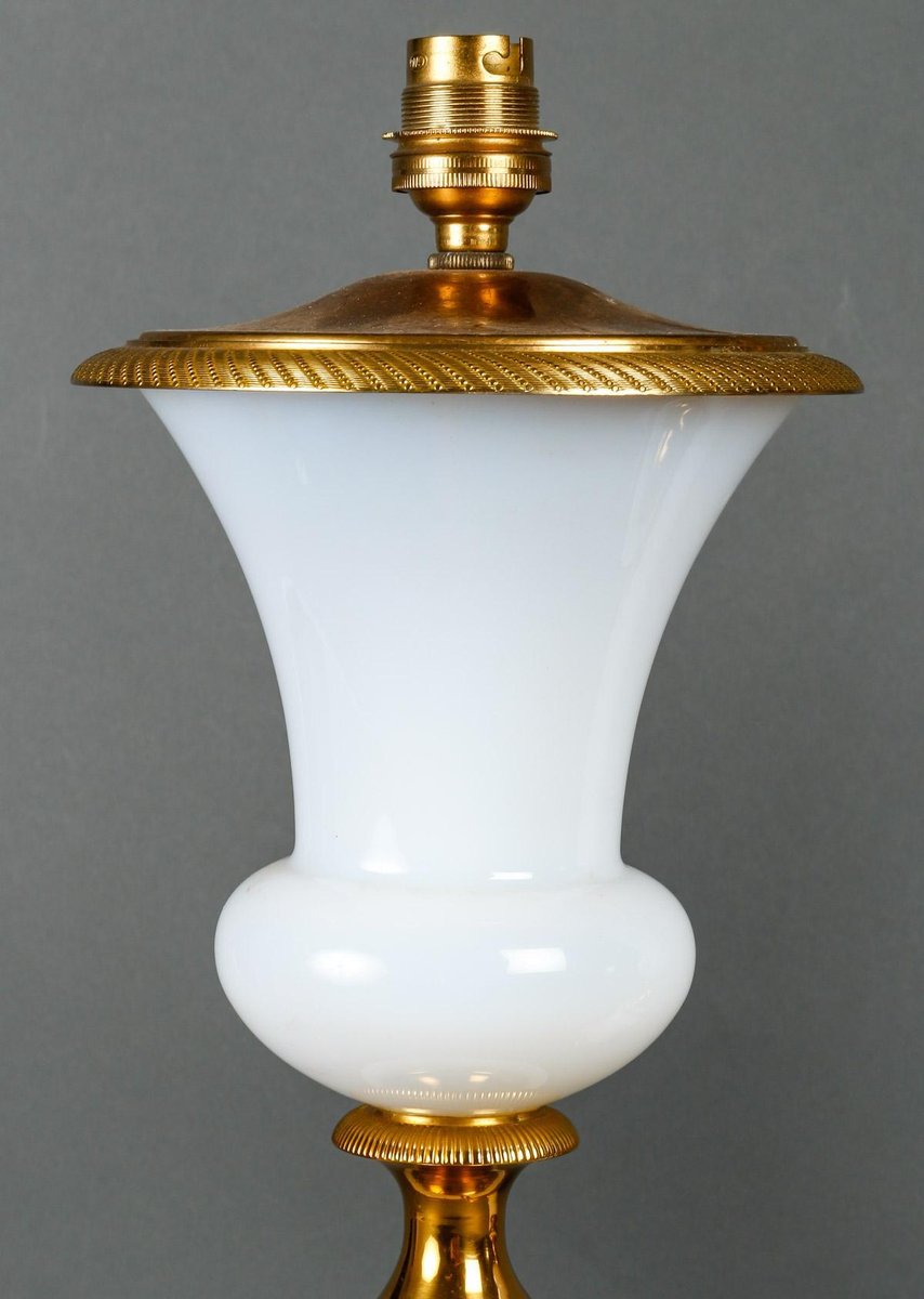 Medici Shaped Opaline Table Lamps, Early 20th Century, Set of 2 for ...