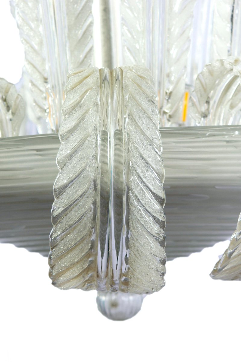 Art Deco Murano Glass Ceiling Light attributed to Tommaso Buzzi for ...