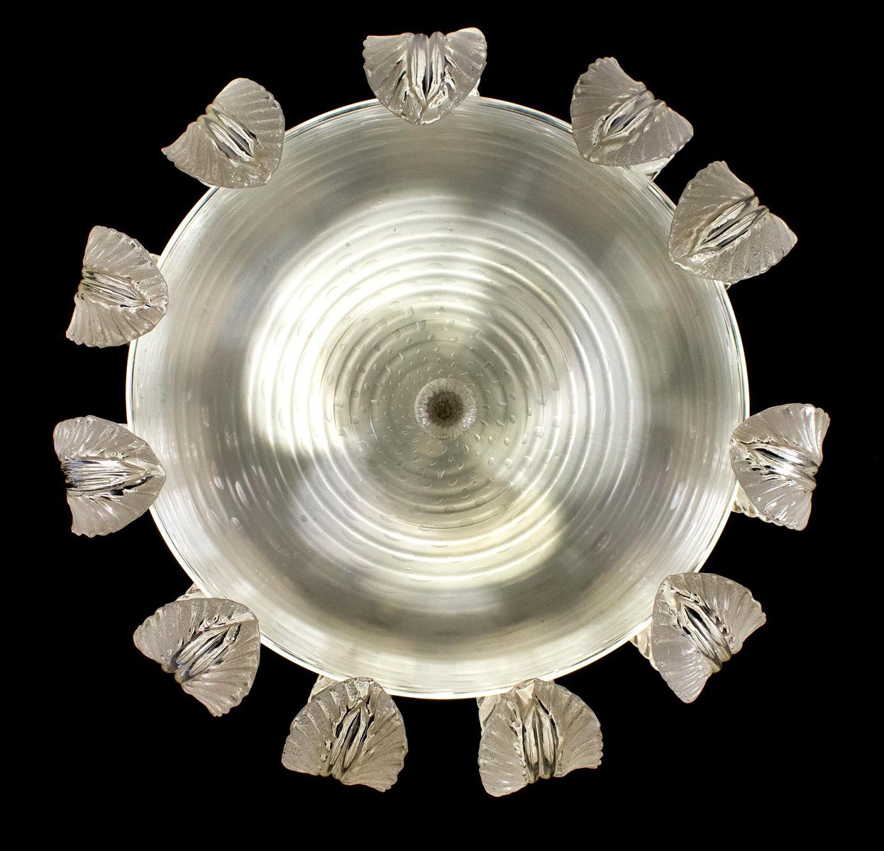 Art Deco Murano Glass Ceiling Light attributed to Tommaso Buzzi for ...