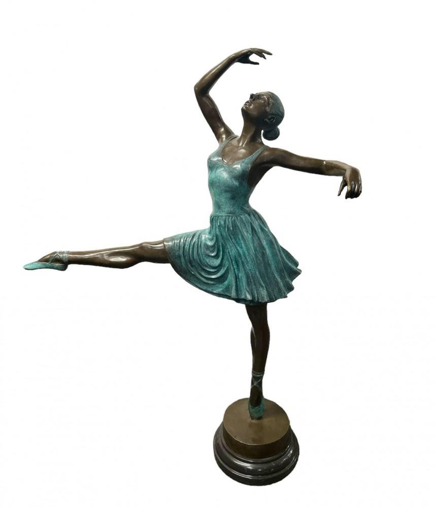 Large Bronze Ballet Dancer Figurine for sale at Pamono