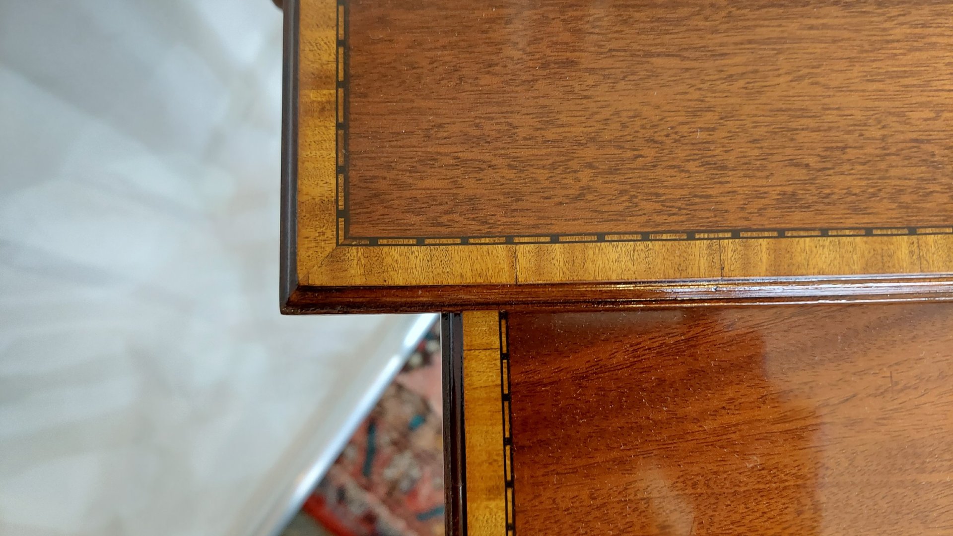 Edwardian Mahogany Nesting Tables, Set of 3 for sale at Pamono