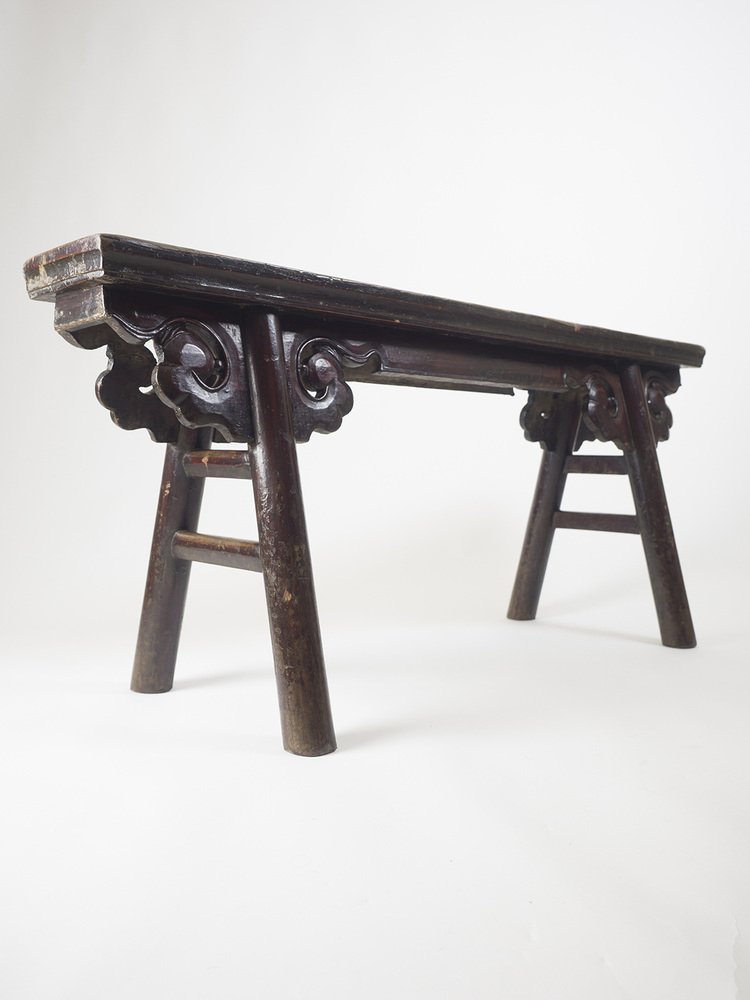 19th Century Provincial Chinese Hardwood Bench for sale at Pamono