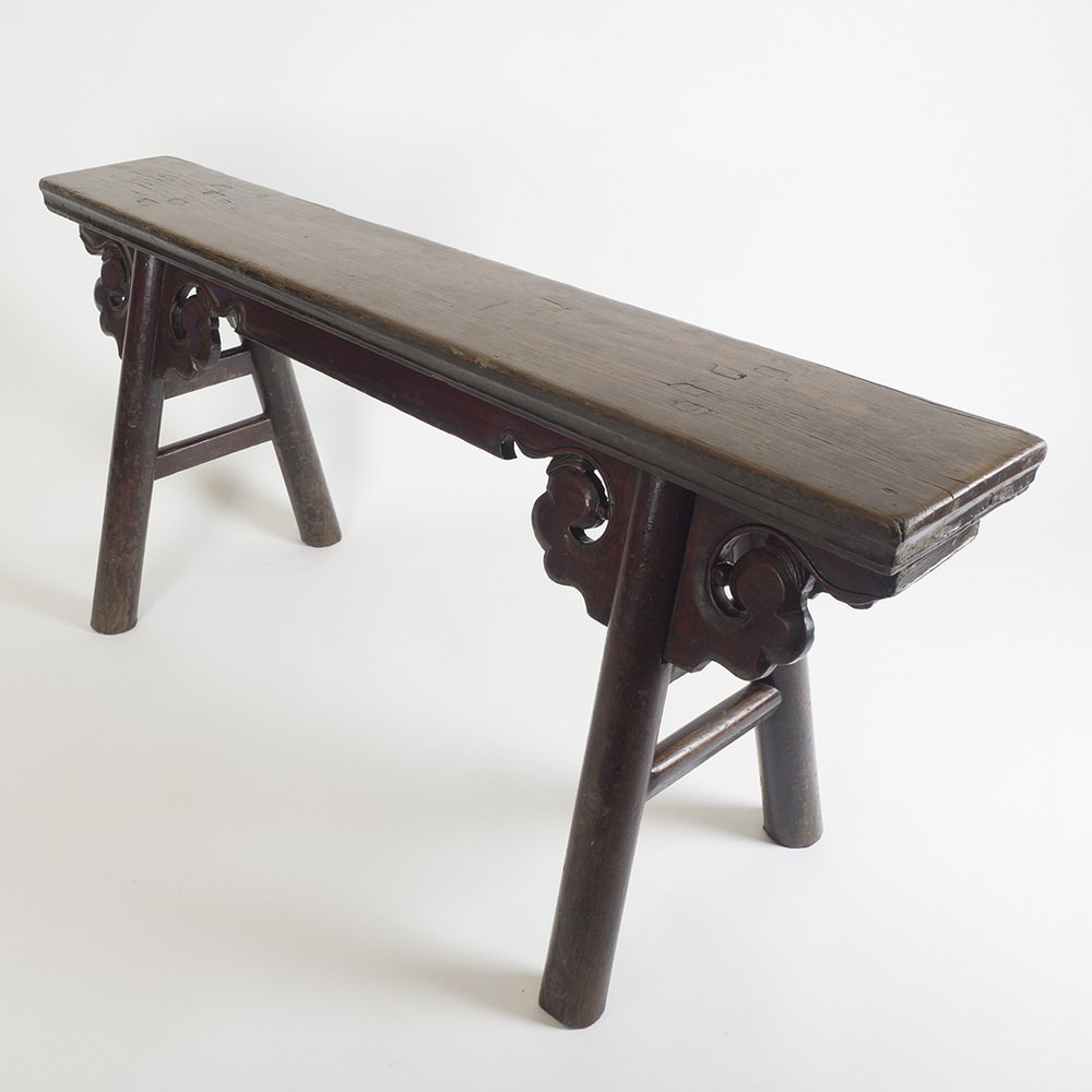 19th Century Provincial Chinese Hardwood Bench for sale at Pamono