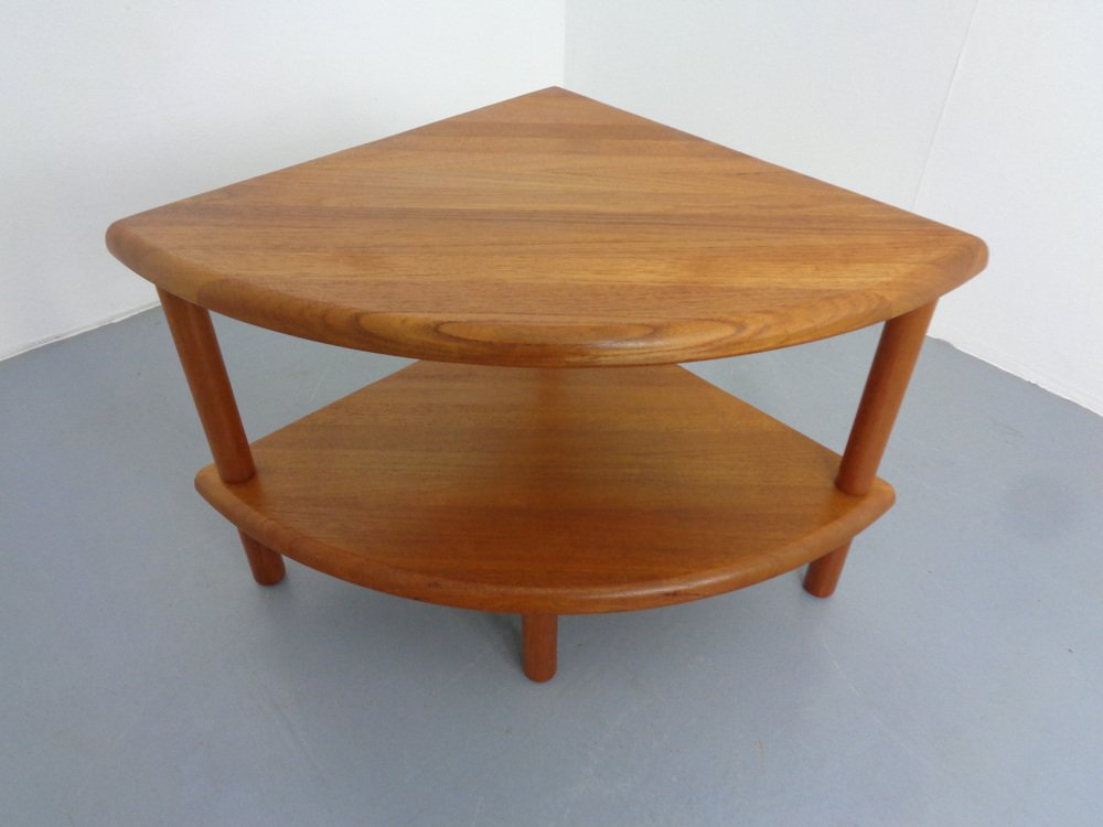 Teak Corner Table from Salling Stolfabrik Durup, 1970s for sale at Pamono