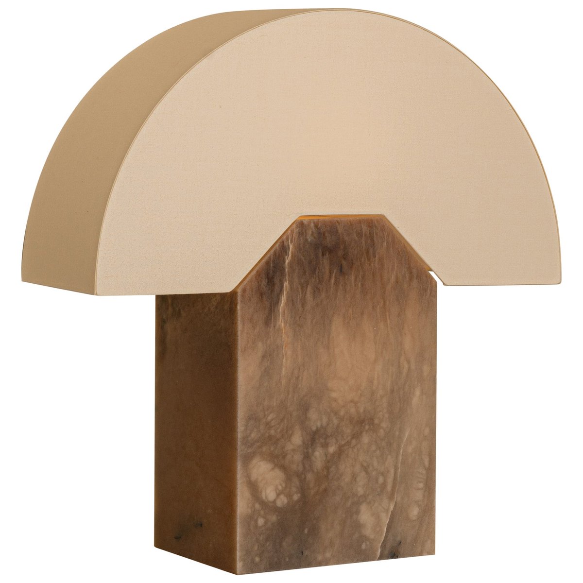 Tobacco Alabaster Edna Table Lamp by Simone & Marcel for sale at Pamono