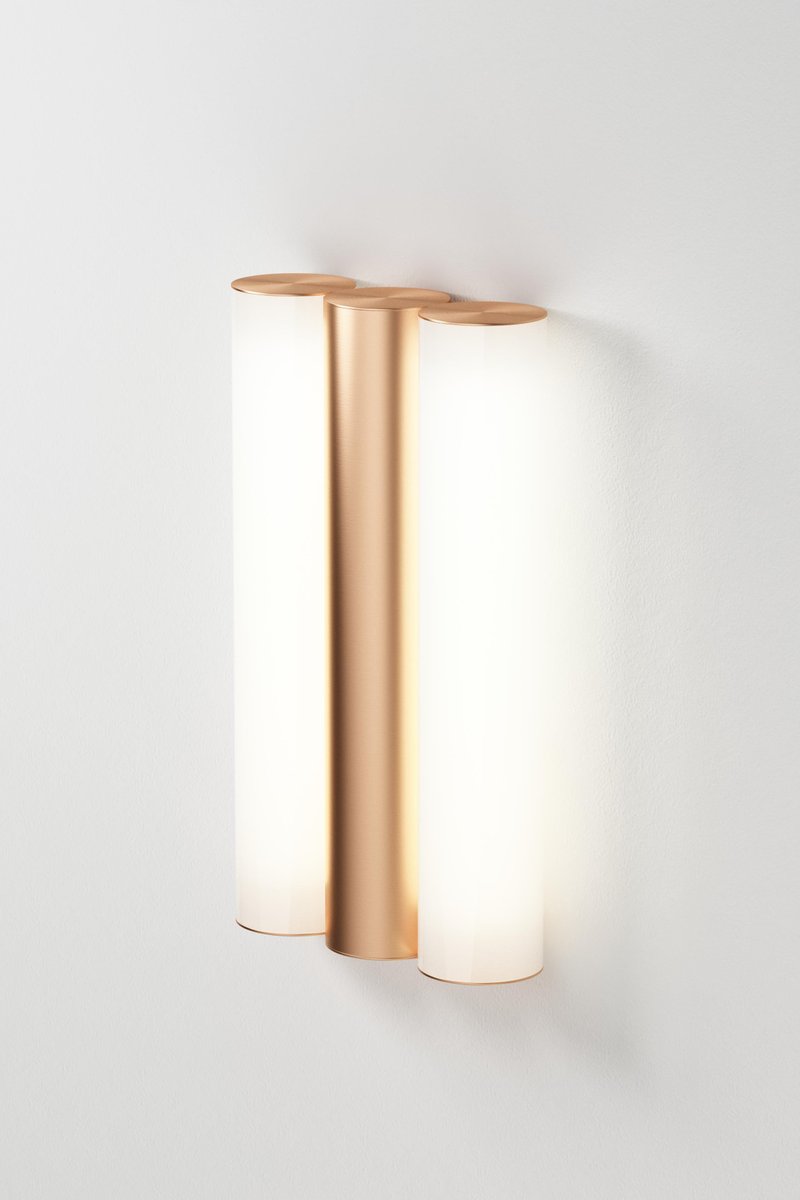 Ip Gamma Satin Copper Wall Light by Sylvain Willenz for sale at Pamono